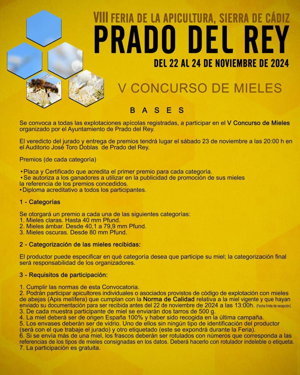 V Concurso de Mieles – Feria de la Apicultura de Prado de Rey